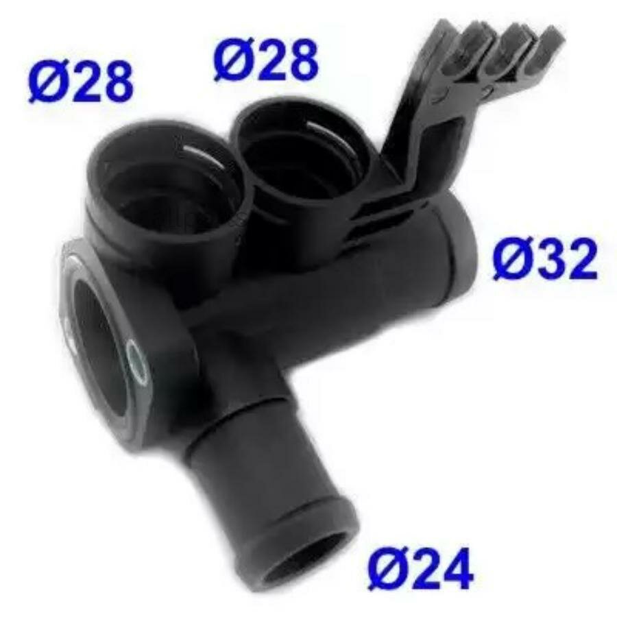 MEATDORIA 93105 Фланец системы охлаждения VAG AAD/AAE/ABK/ABM/ADA/ADW/2E