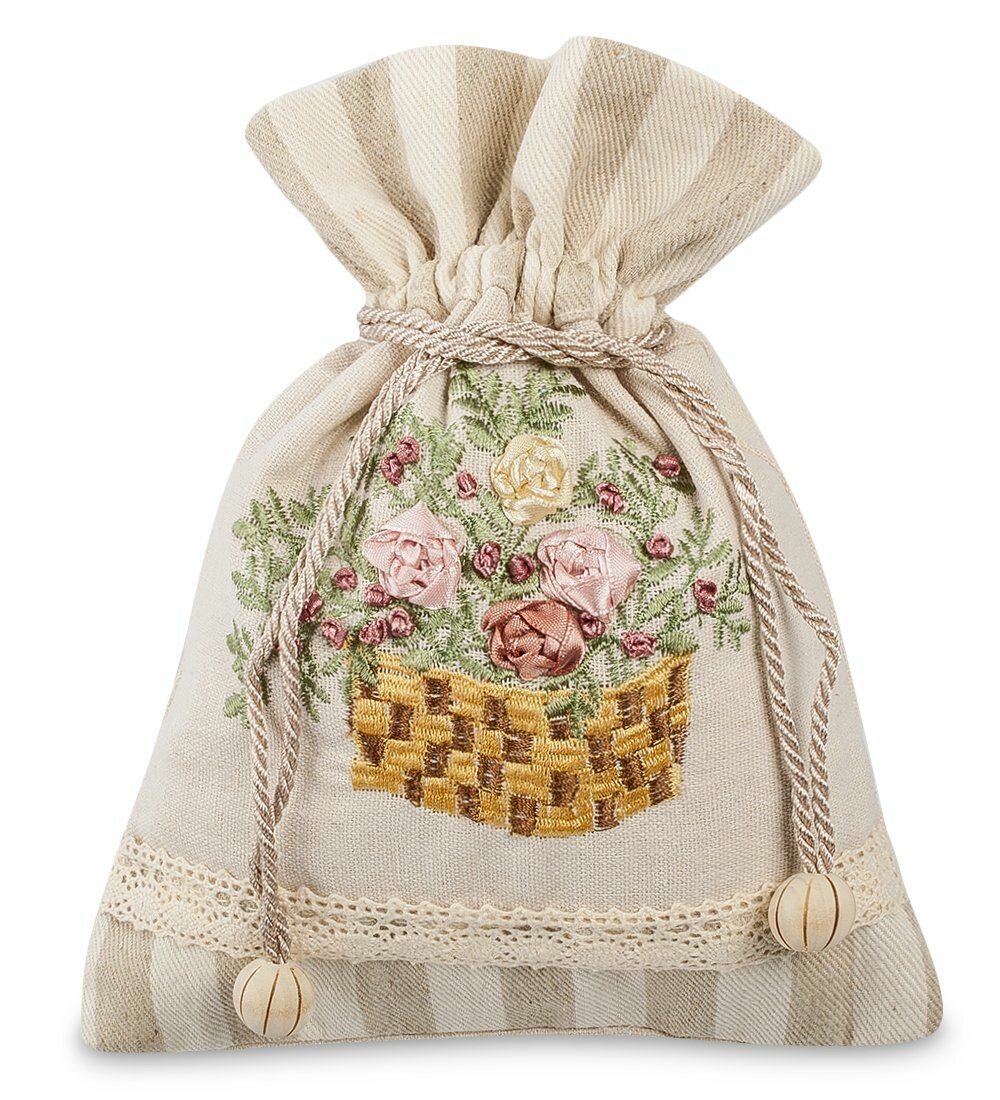 Мешочек из льна Садовые цветы A2073944