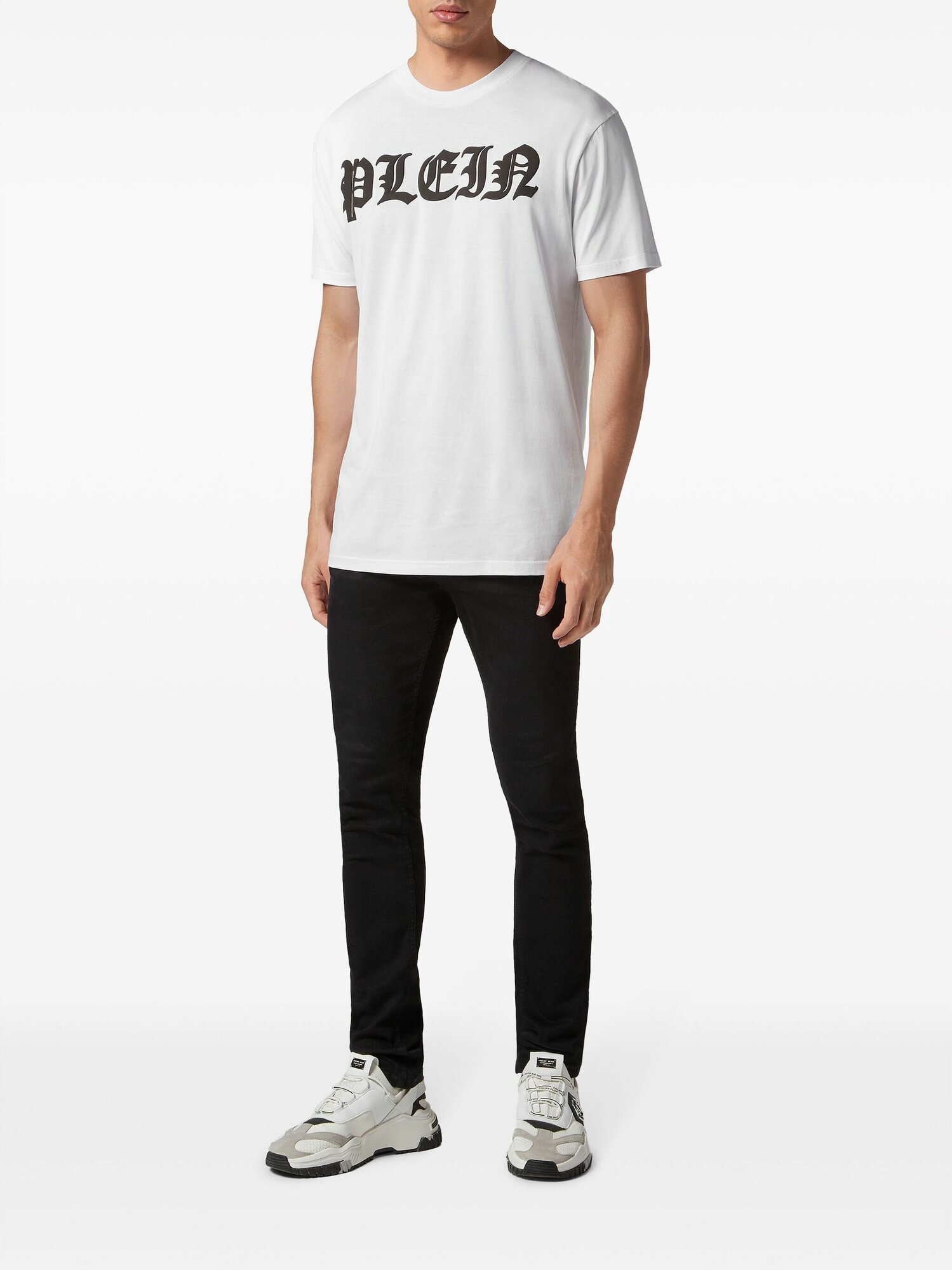 Футболка PHILIPP PLEIN Gothic Plein, размер 56, бежевый/белый — фото 1