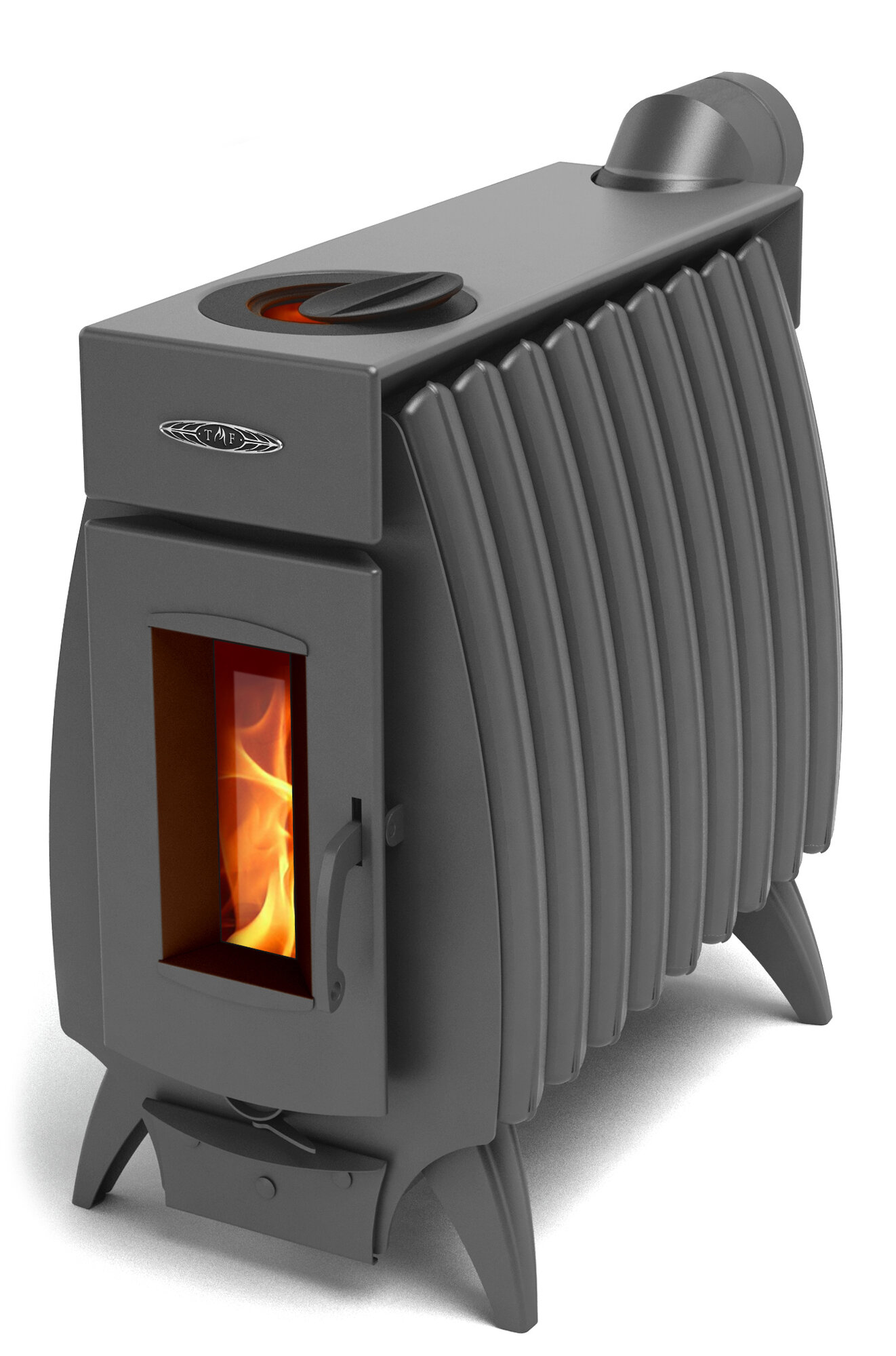 Печь отопительная огонь-батарея 9 антрацит (ТМФ)