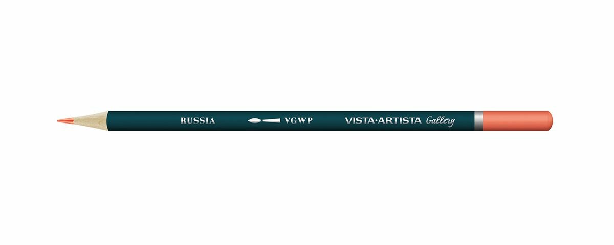 Карандаш акварельный художественный 6 шт."VISTA-ARTISTA" "Gallery" VGWP заточенный 215 Неаполитанский телесный (Naples flesh light)