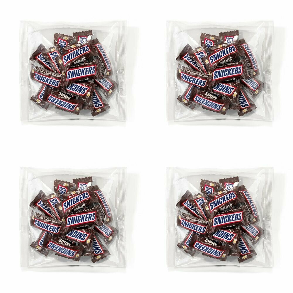 Snickers конфеты шоколадные Minis, 240г, 4 уп