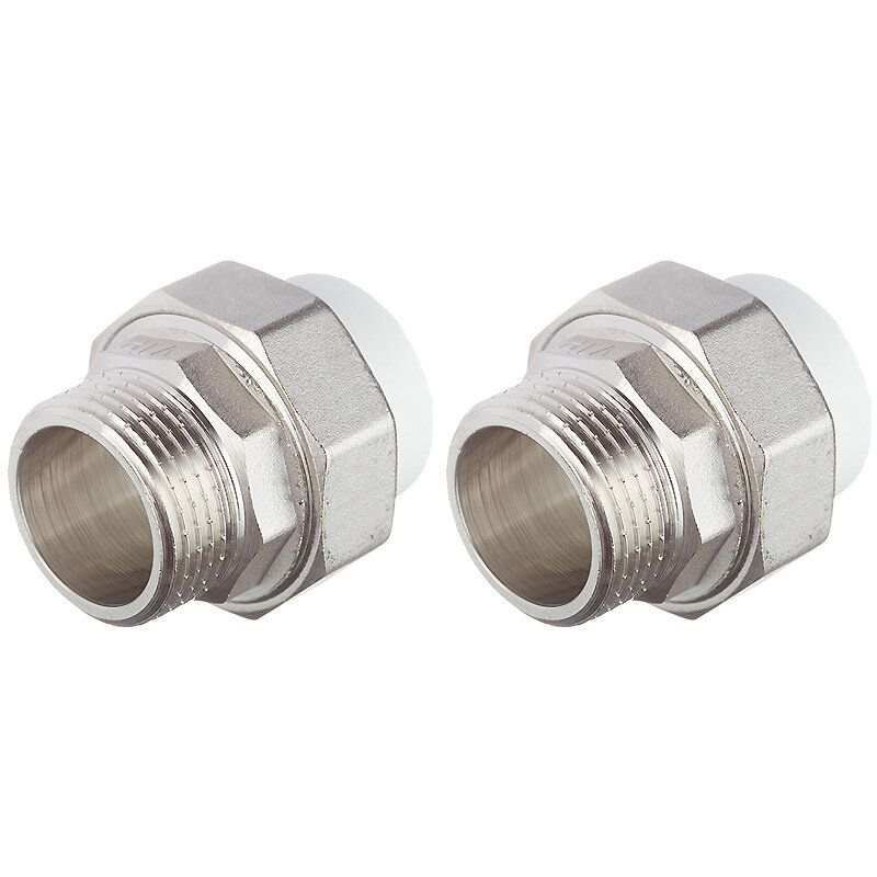 Муфта полипропиленовая разъемная (американка) 25 мм х 1 НР(ш) (2 шт.)