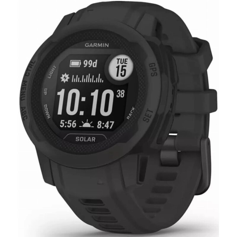 Умные часы Garmin Instinct 2S Solar, Graphite, графит (010-02564-10)