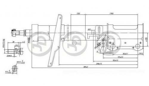 Стойка /gas/ rr-l Jd JAS0117
