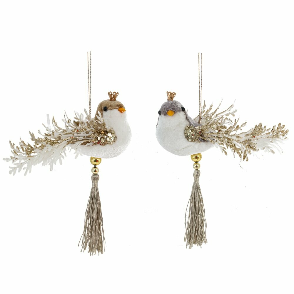 Изделие декоративное подвесное "Птичка" (цена за 1 штуку), L13 W5 H7 см, 2в.