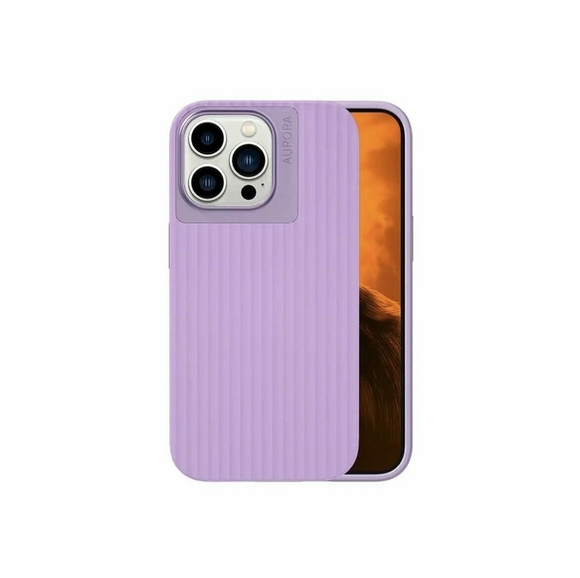 Чехол Gurdini Aurora c MagSafe для iPhone 15 Pro Purple фиолетовый 916322