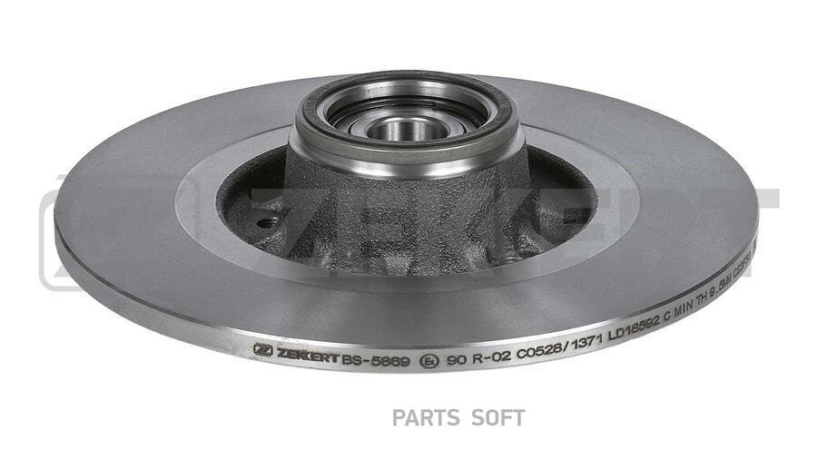 ZEKKERT BS-5869 Диск торм. задн. Renault Kangoo 11- MB Citan (415) 12- (с подшипником с ABS) ()