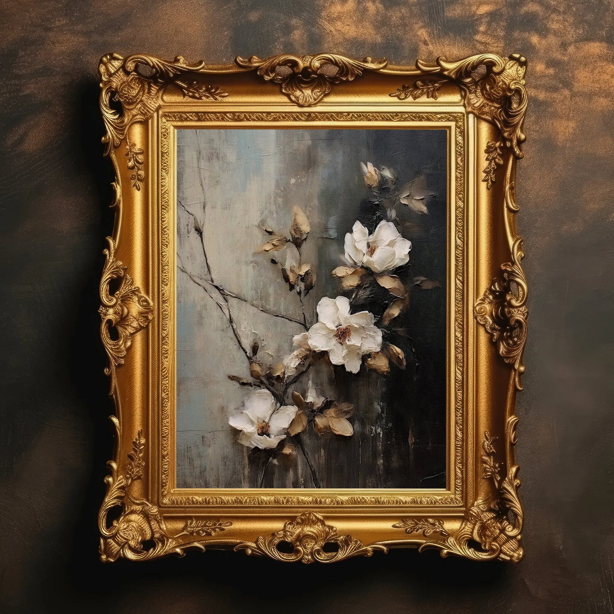 Картина на холсте Золотая Бабочка винтажный стиль PF 33595, 30x40cm no frame