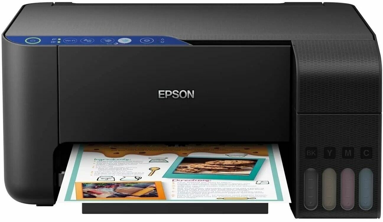 МФУ струйный Epson L3251 цветная печать, A4, с СНПЧ, цвет черный [c11cj67409/419]
