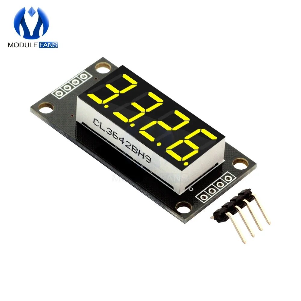4-разрядный LED дисплей CL3642BH9, желтый