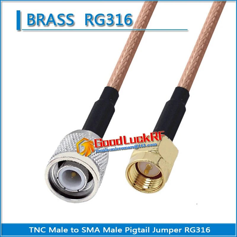 RG316 Удлинительный кабель SMA-J 2 Metre, TNC-J