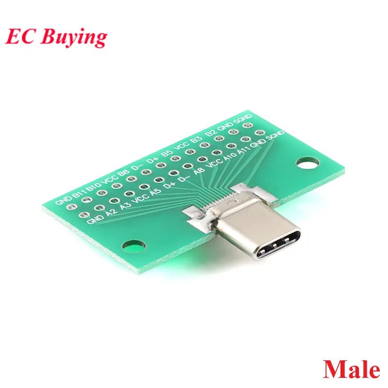 Type-C USB3.1 Тестовая плата Male