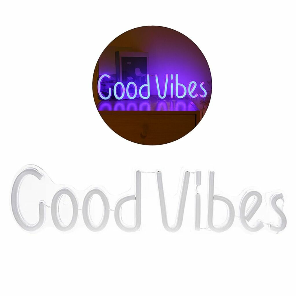 Неоновые настенные вывески Good Vibes с питанием от USB для вечеринки MyPads