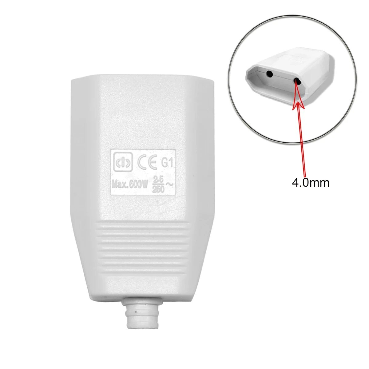 Розетка DelightFire евростандарт Female-White