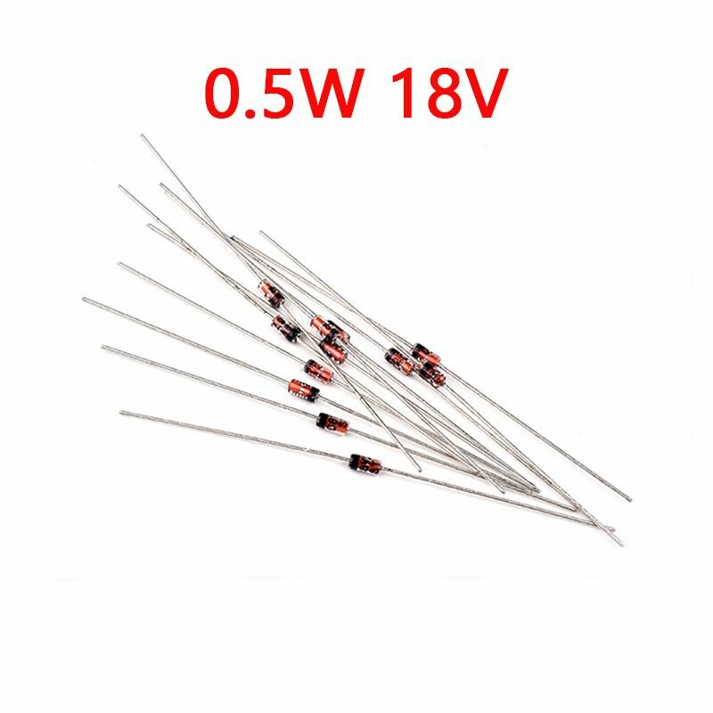 5 шт. стабилитронов диодов Зенера 0.5 Вт BZX55C18V 18V