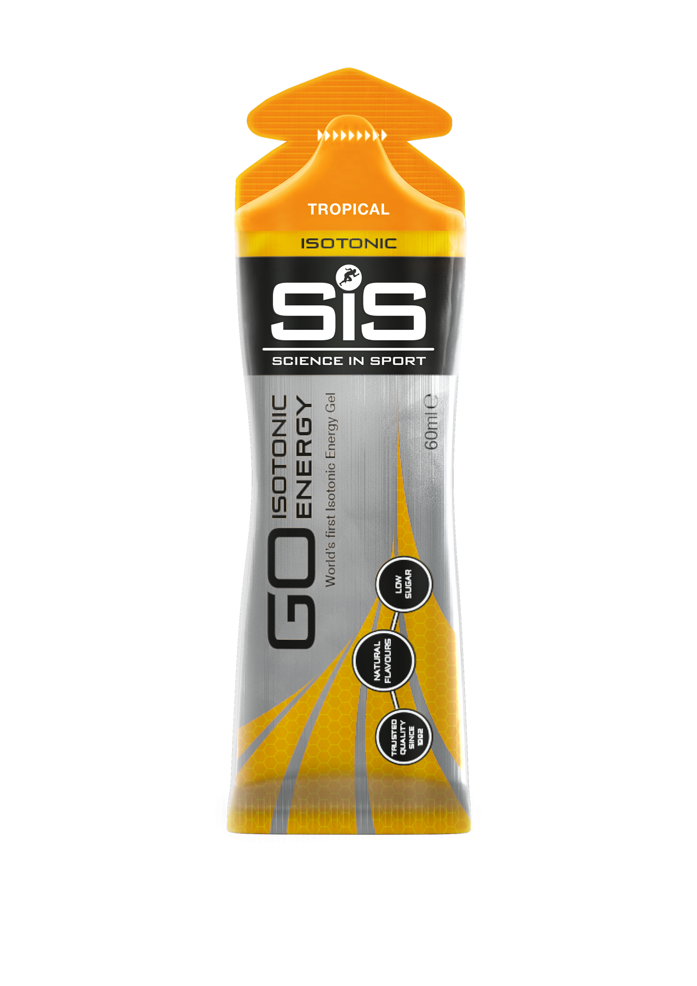 Энергетический гель Science in Sport SIS GO Isotonic Gel "Тропические фрукты", углеводный