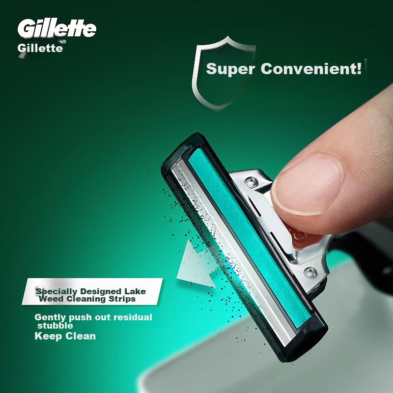 Gillette Manual Razor, Weifeng, 1 Handle with 3 Blades, Shaving Razor, Manual, Birthday Gift for Men, Gift for Boyfriend, Not Jili