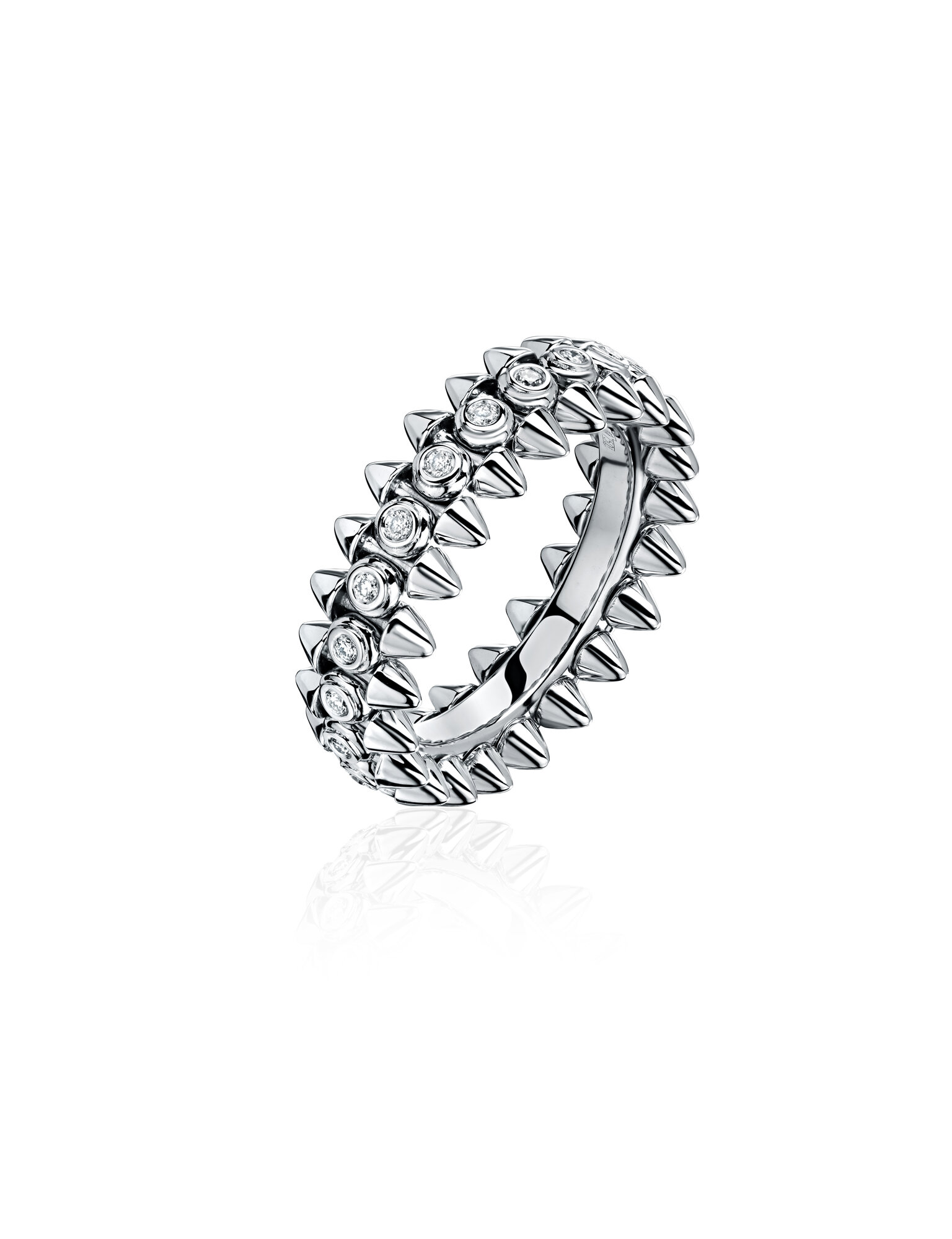 Кольцо, белое золото, 750 проба, бриллиант