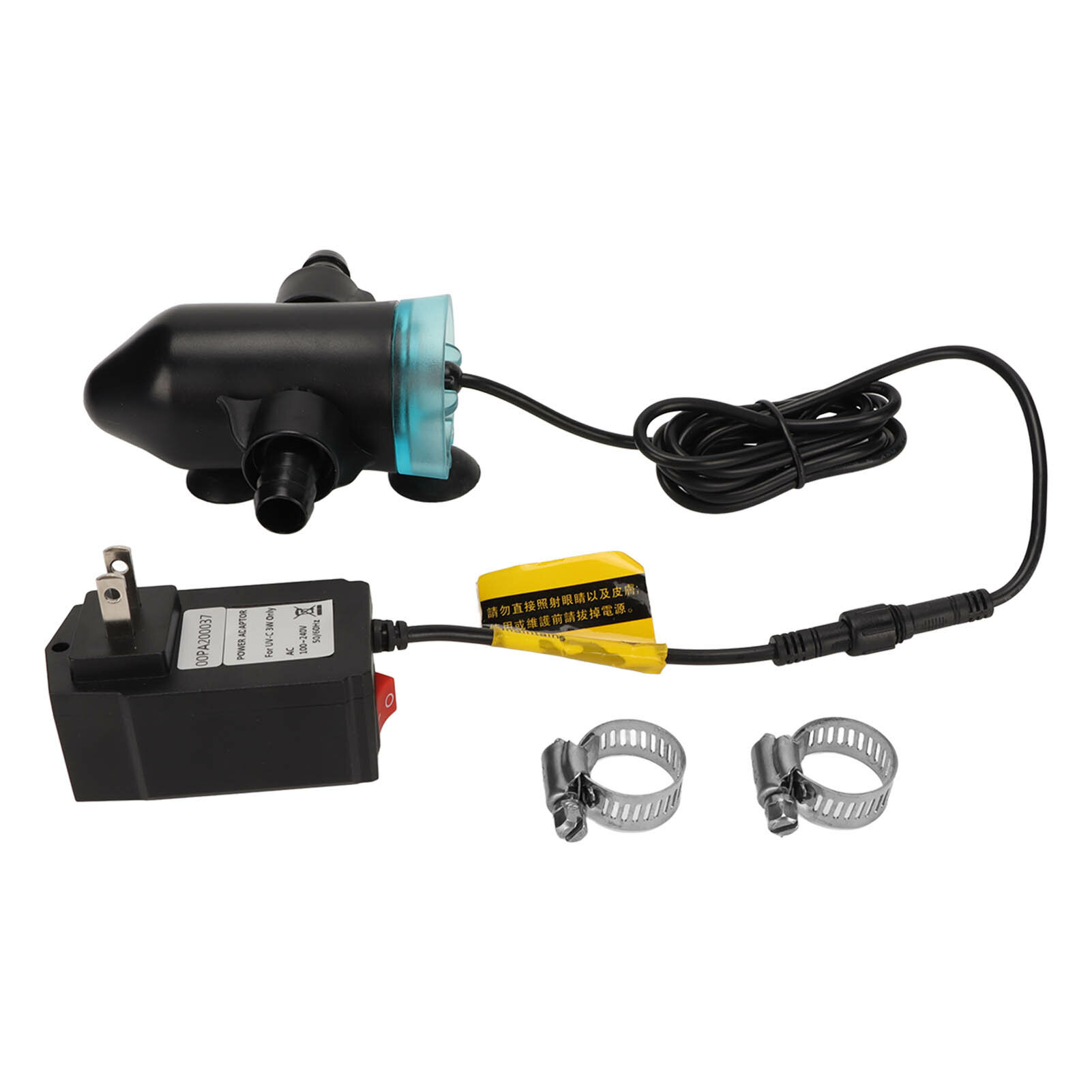 Аквариумный нано-водоросль, чистый светильник, 3 Вт, безопасный, высокоэффективный УФ-очиститель воды для аквариумных аквариумов, вилка стандарта США, 100 240 В