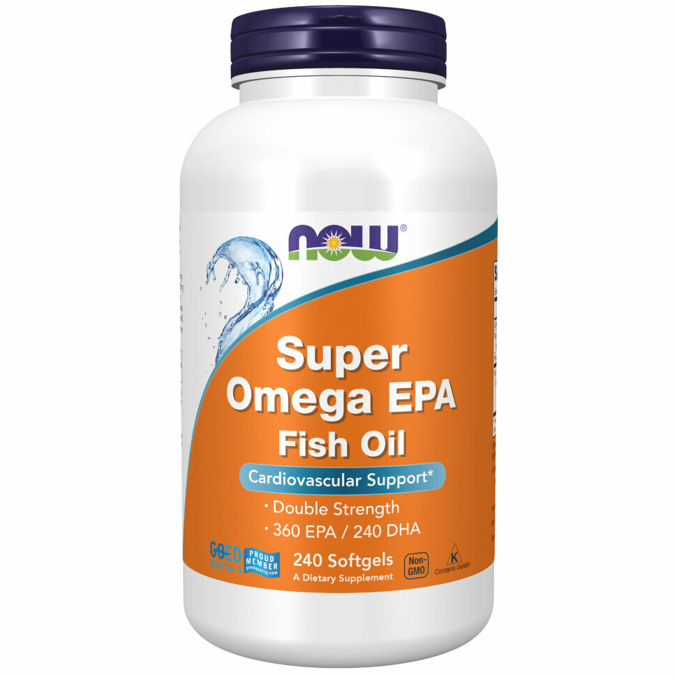 Рыбий жир Нау Фудс Супер Омега ЭПК 240 капс / Now Foods Super omega EPA 240 caps