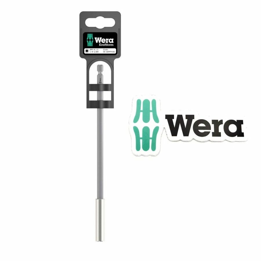 Битодержатель универсальный с постоянным магнитом 899/4/1 S , 1/4 дюйм x 300 mm WERA WE-160981 / 641A 0020 Fplus