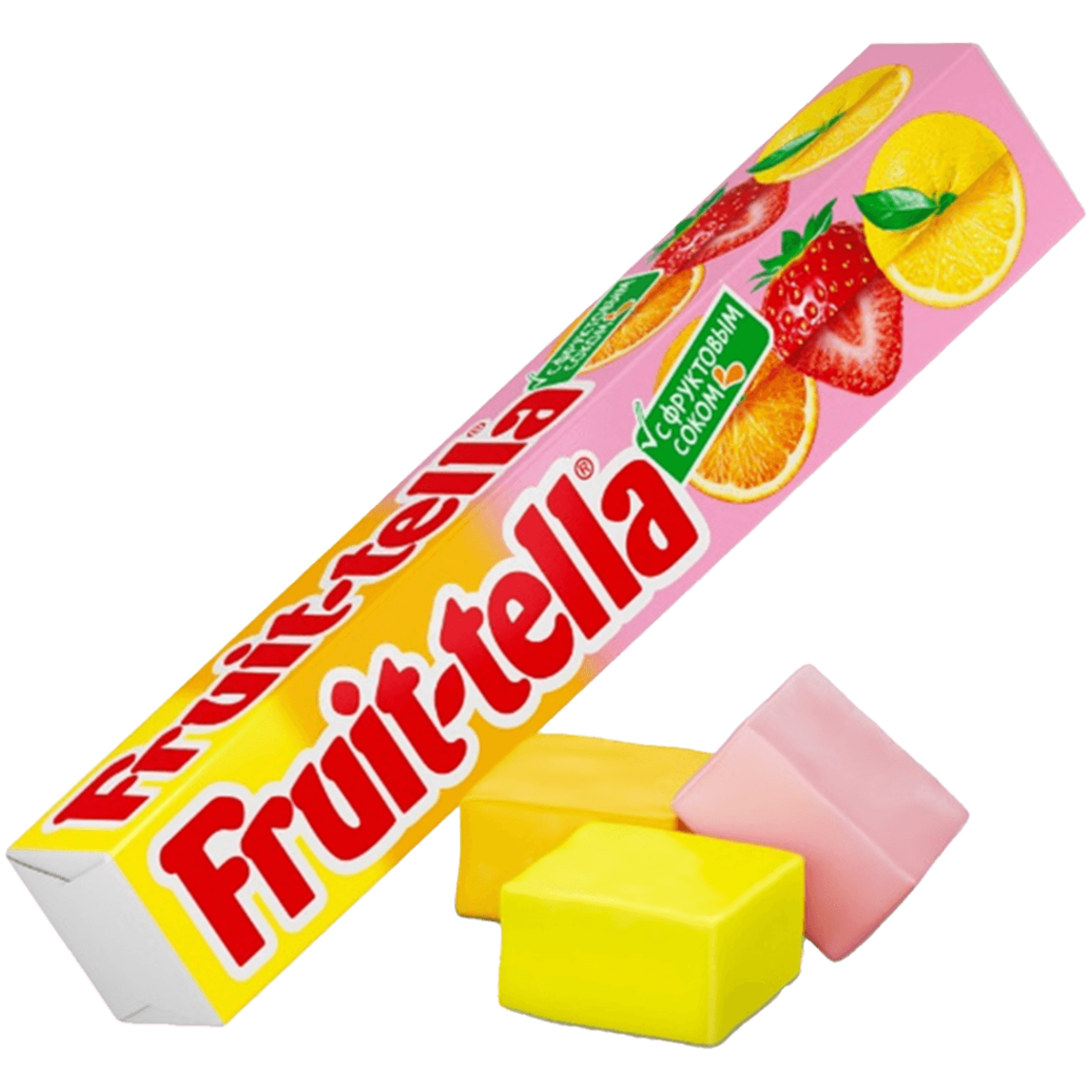 Жевательные конфеты Fruittella Ассорти клубника-апельсин-лимон 41 г