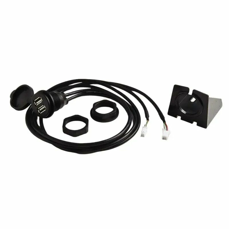 Автомобильный адаптер для панели приборов с двумя портами USB, удлинитель кабеля 145 см