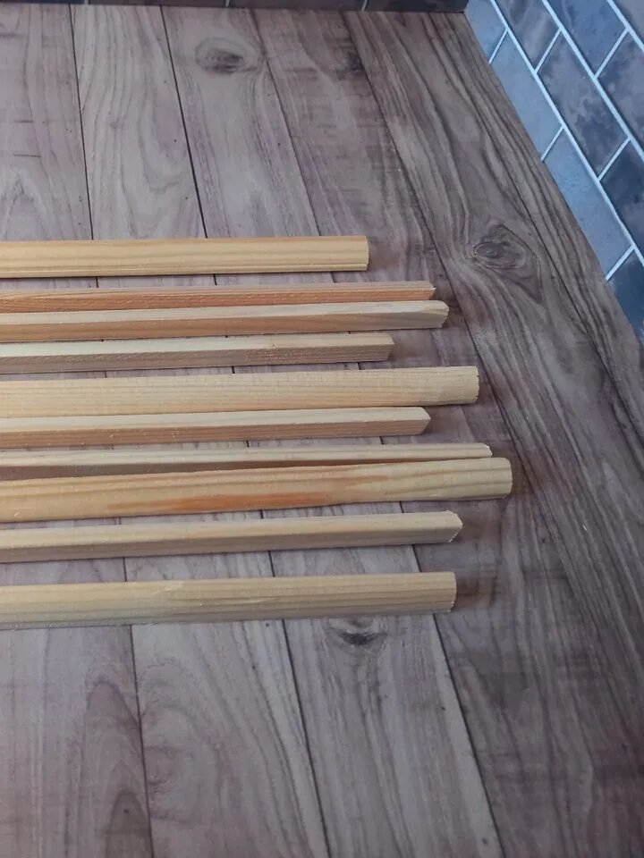 Штапик деревянный 10х10. Длина 1,4 м - 10 шт