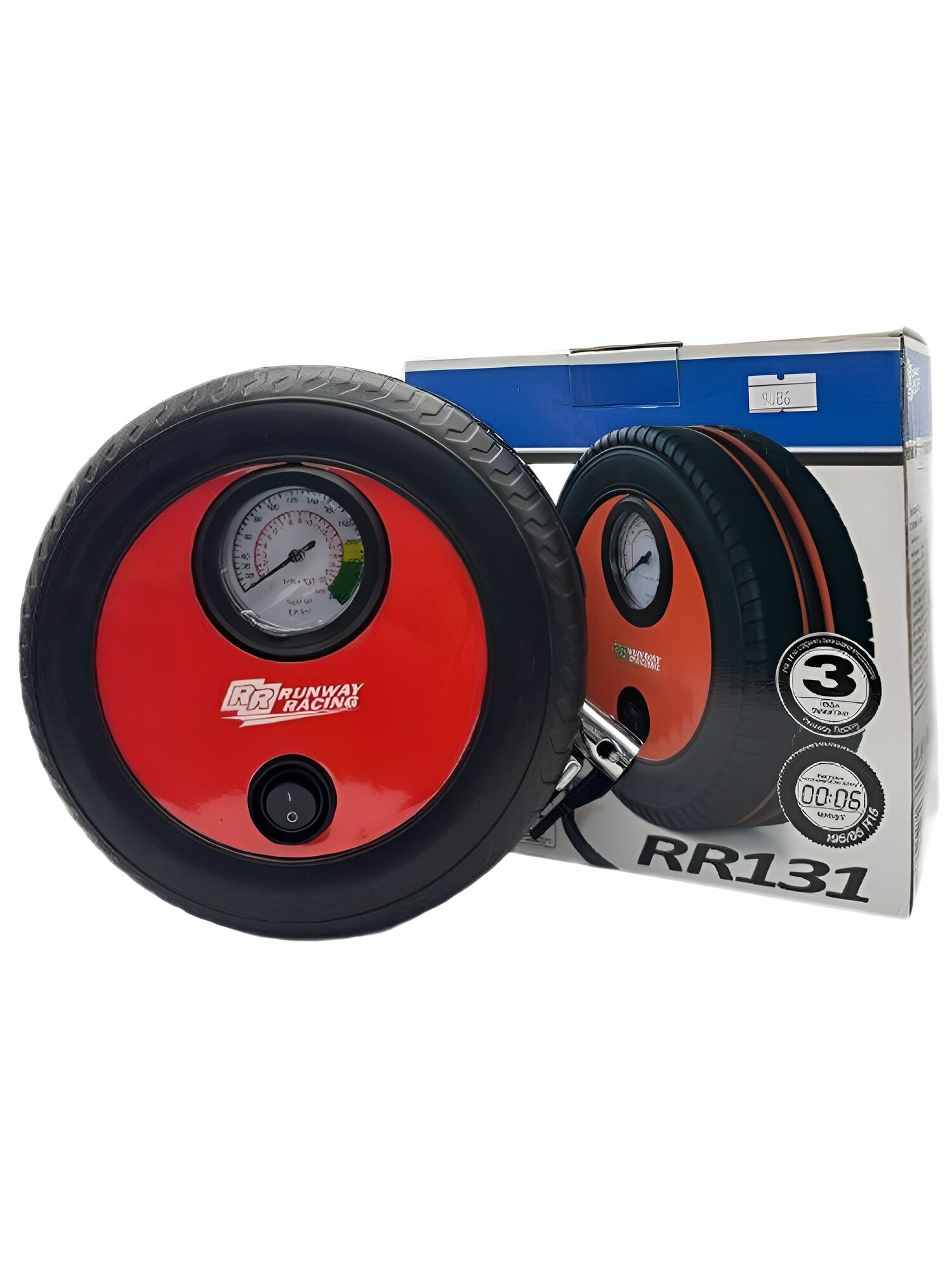 Компрессор автомобильный в форме колеса Runway RR-131 12в.