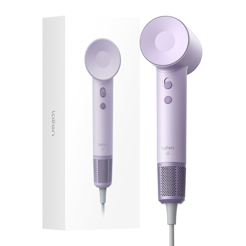 Фен унисекс Laifen SE, 1500W, с терморегулятором, быстрая сушка, низкий уровень шума, мощный поток воздуха