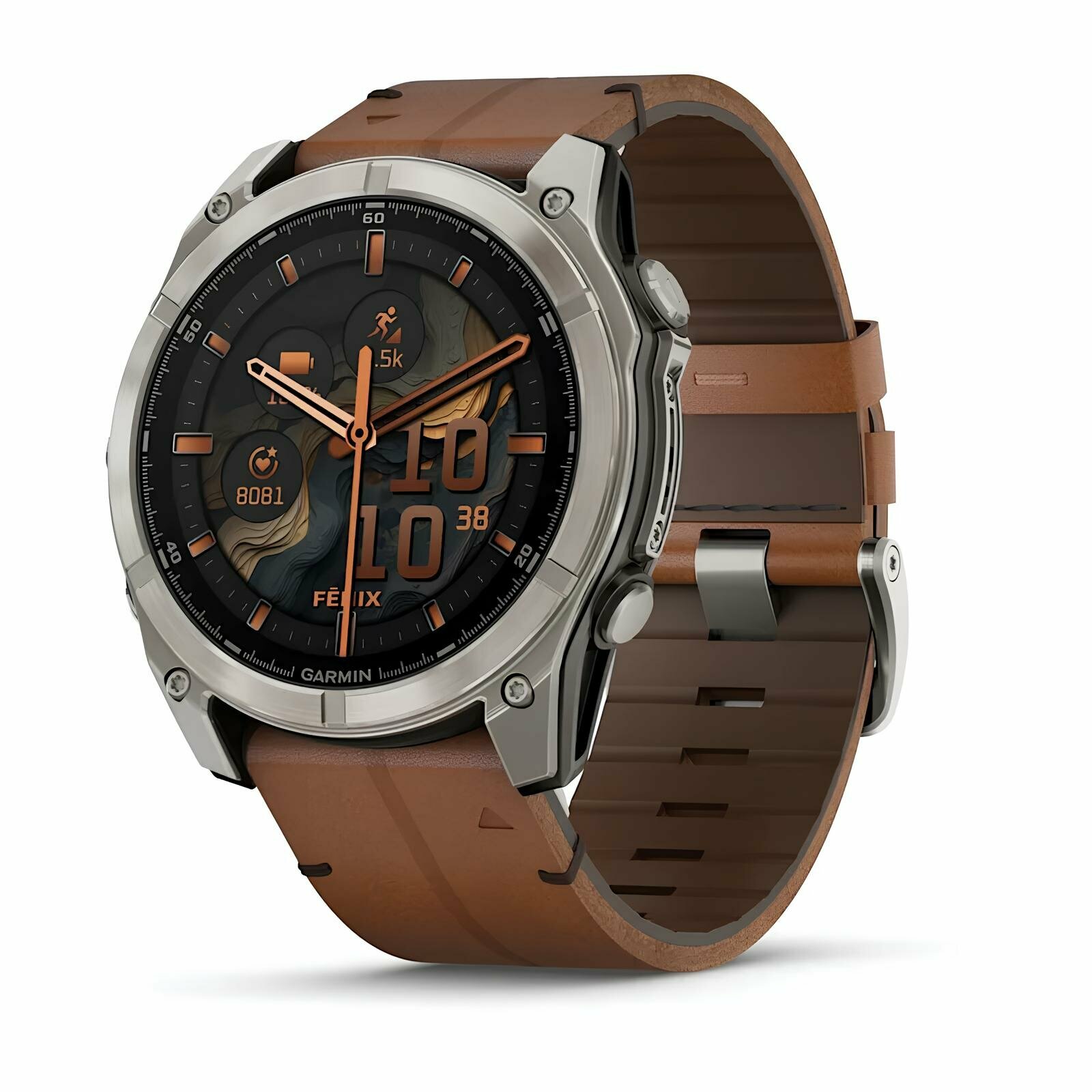 Смарт-часы Garmin Fenix 8 (51 мм) AMOLED, Sapphire bare Titanium, 010-02905-40