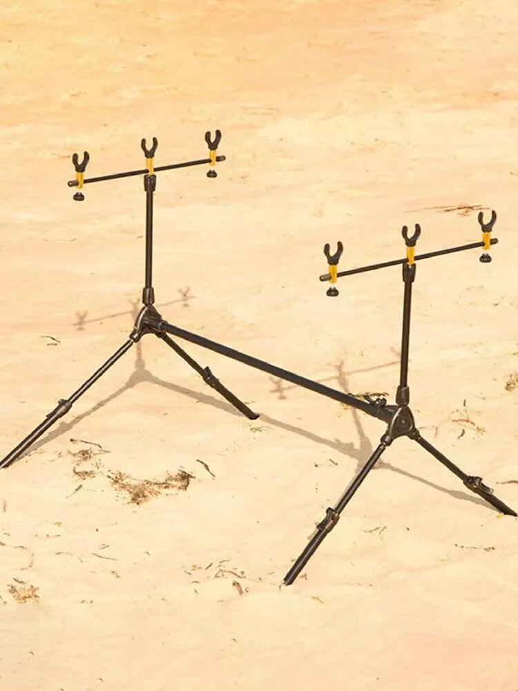 Род Под Для Рыбалки телескопический черный металлический для рыбалки