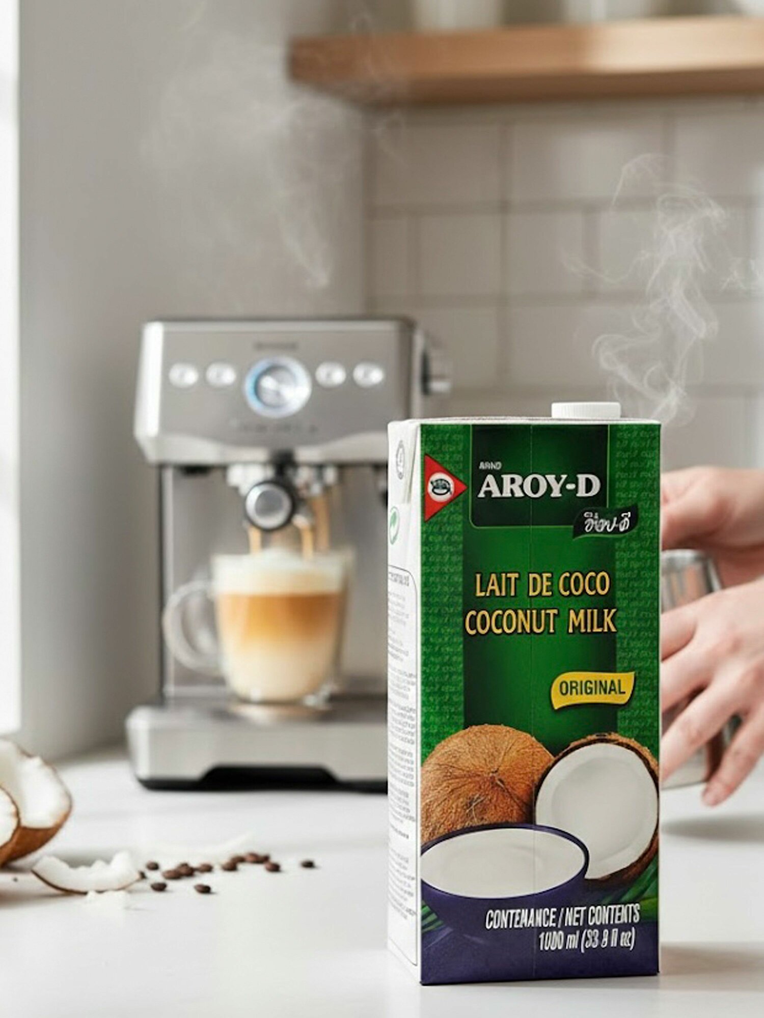 Арой-Ди (Aroy-D) Кокосовое молоко 60%, 1000 мл, Индонезия