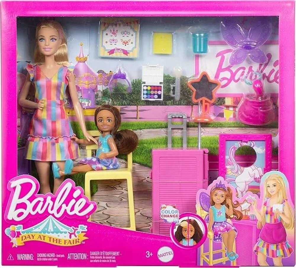Набор кукольный Mattel Barbie День на ярмарке с куклой Челси Barbie Chelsea, JFL61
