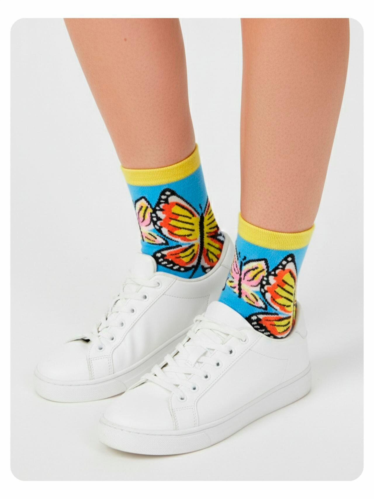 Носки Носки с принтом, EKMEN, Бабочки, 1 пара