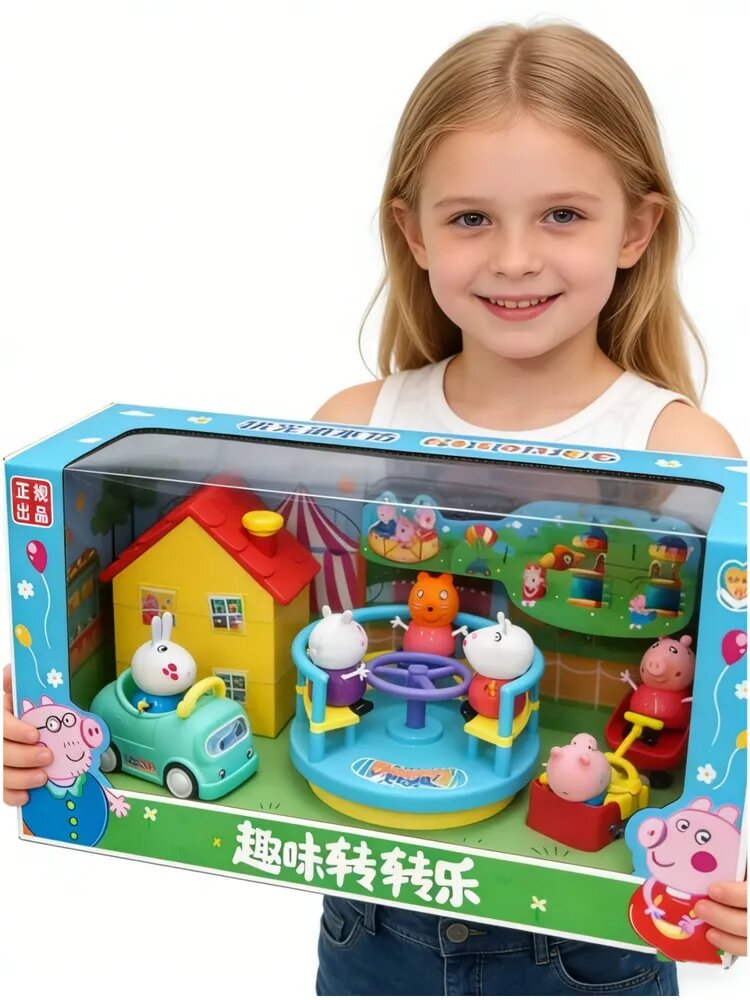 Игровой набор Дом Свинки Пеппы с каруселью и фигурками для детей 3+ от HASBRO (эксклюзив)