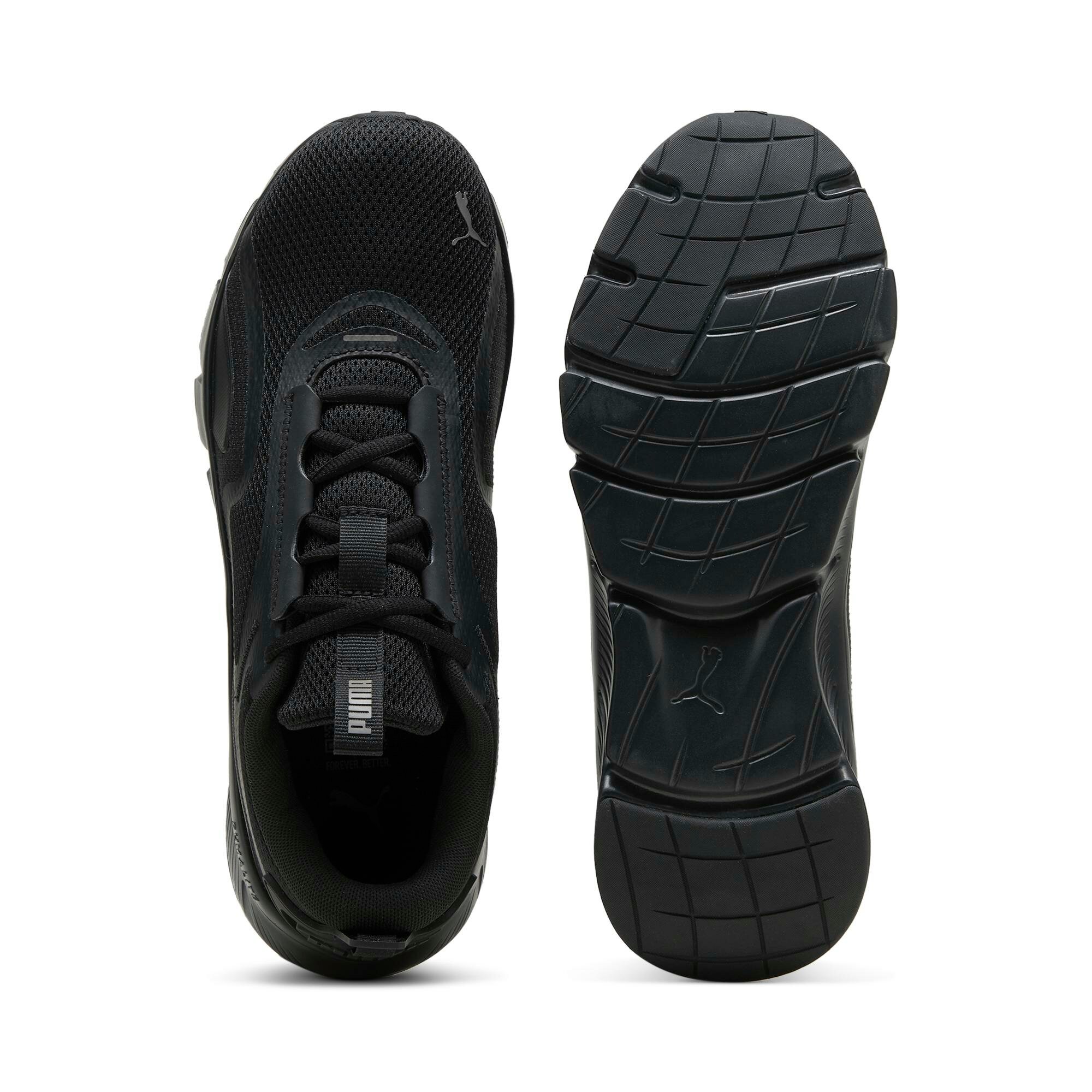 Кроссовки PUMA FlexFocus Lite, полнота R, размер 8 UK, черный/графит — фото 1