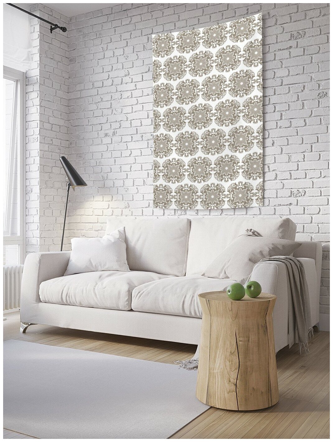 Фотопанно на стену вертикальный из ткани постер 100х150 "Викторианский винтаж", JoyArty