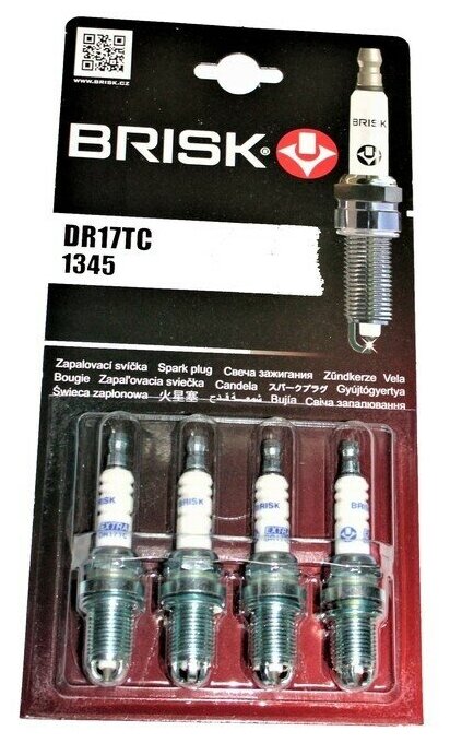 Свечи зажигания дв.405,409 ЕВРО-3, к-т 4 шт, Brisk, "EXTRA" DR17TC