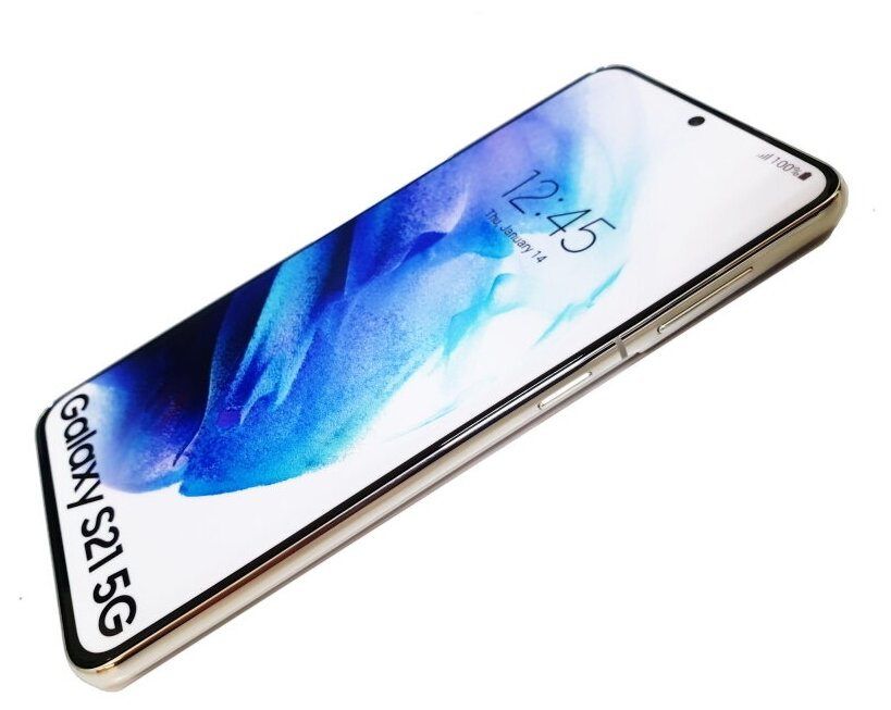 Муляж смартфон Samsung Galaxy S21 6,2" SM-G991 белый, оригинальный статичный Вес: 171 гр