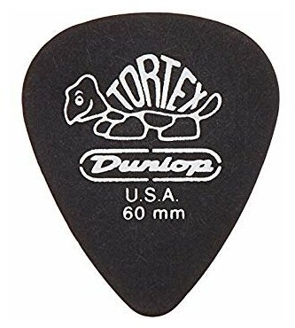 Набор медиаторов Dunlop 488P.60 Tortex Pitch Black, 0.60 мм, упаковка 12 шт.