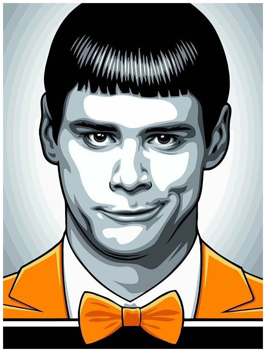 Картина по номерам на холсте Джим Керри - 6249 В 30x40