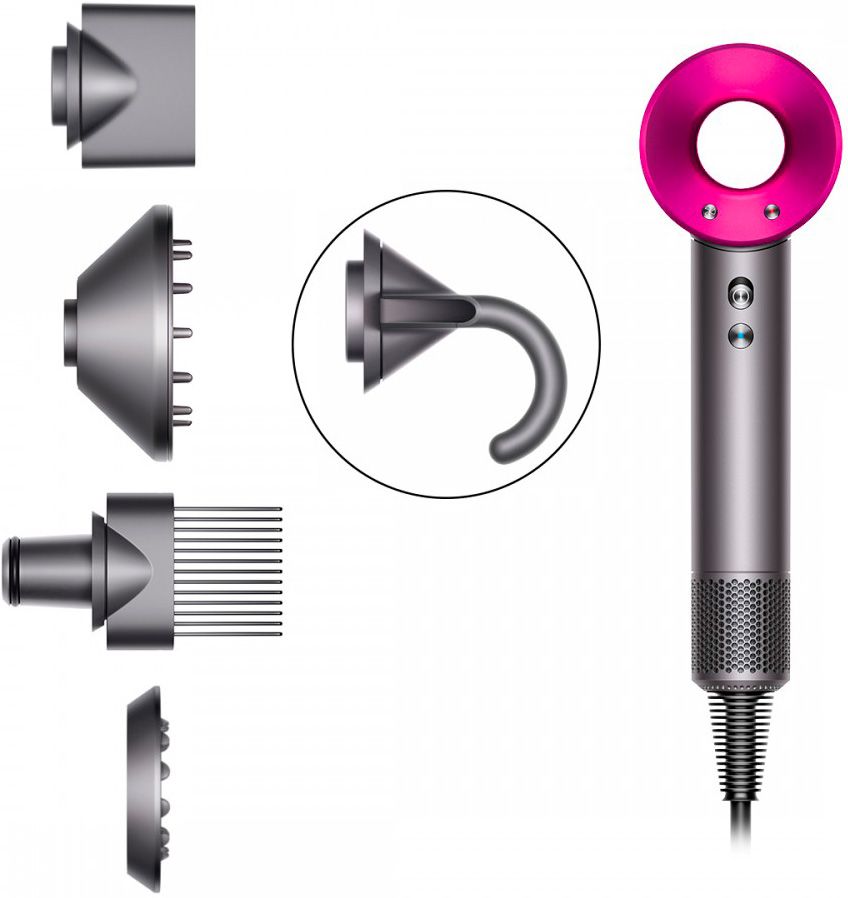 Фен для волос Dyson Supersonic HD07, фуксия