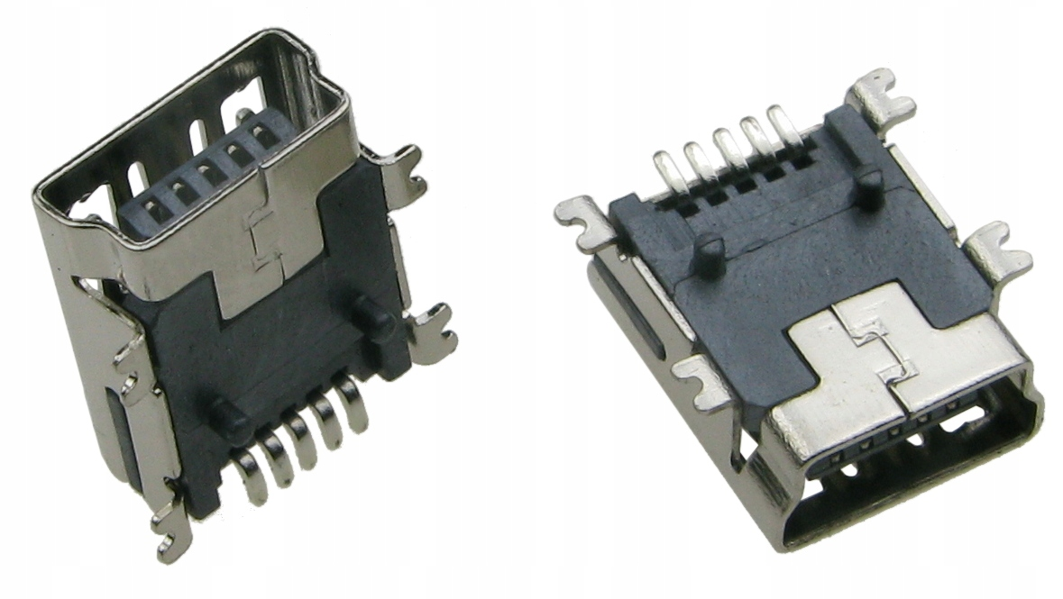 Гнездо mini USB на плату (поверхностный монтаж)