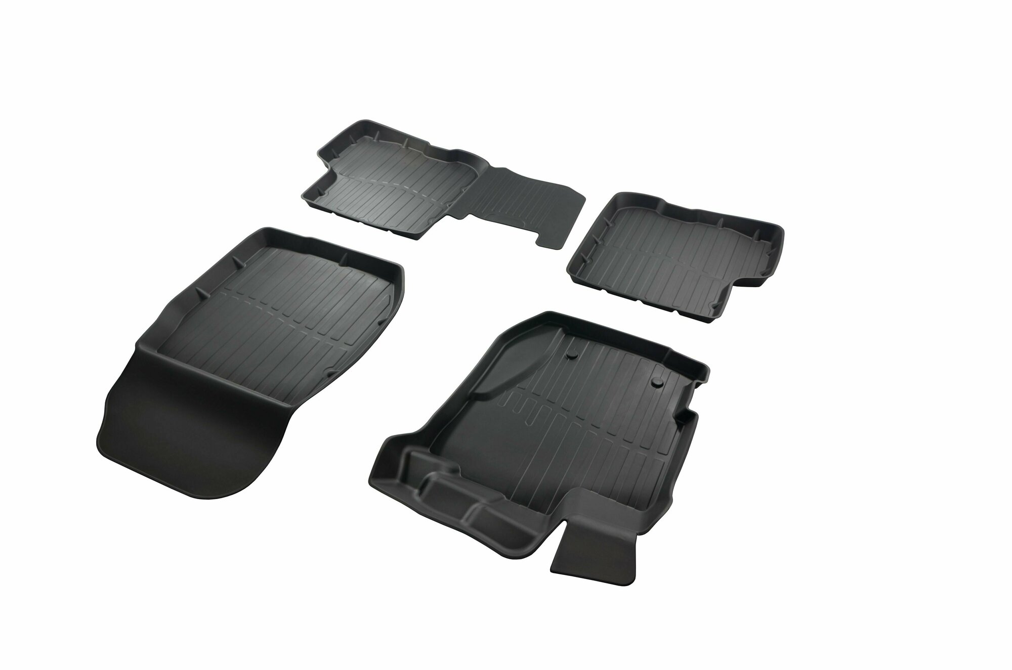 Коврики для салона резиновые SRTK 3D Premium для Renault Kaptur (2020-) рестайлинг