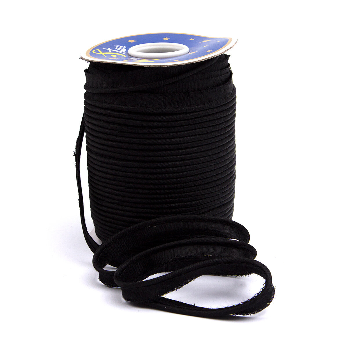 Кант отделочный атласный (6143 чёрный), 1,2см*65,8м