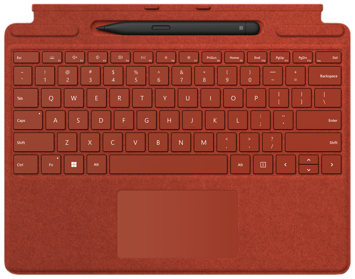 Клавиатура-чехол Microsoft Surface Pro 11/10/9/8 Signature Keyboard+Slim Pen 2 Poppy Red