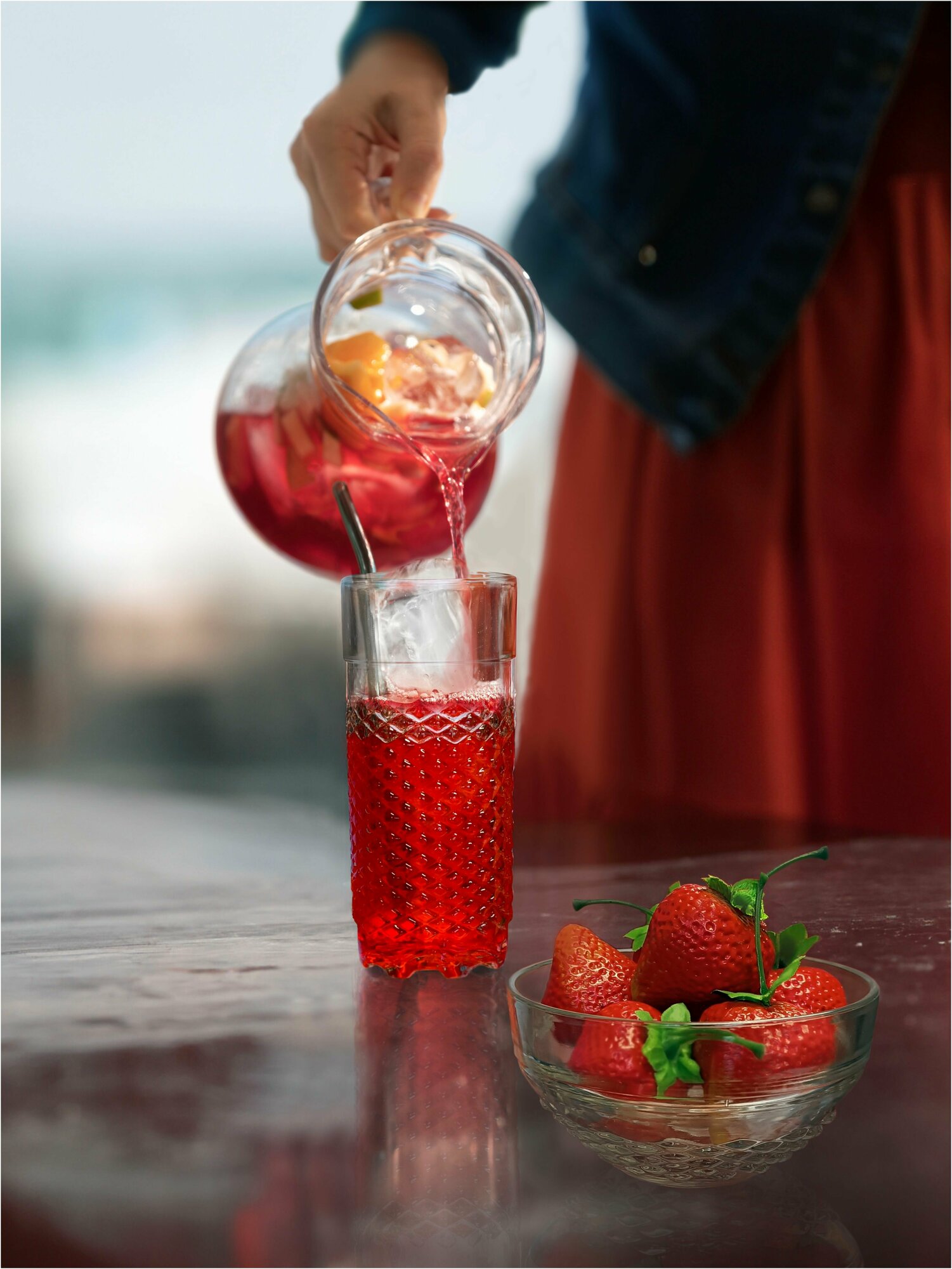 Подарочный набор стаканов для коктейлей/воды/сока/смузи Promsiz 450 мл / 4 шт.