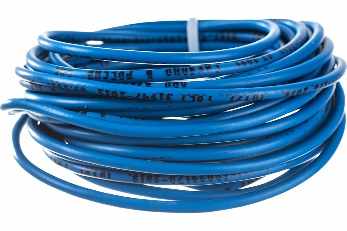 Торкабель ПУГВ провод медный 1,5 мм2 синий 5 м в упаковке для бытовых монтажных работ